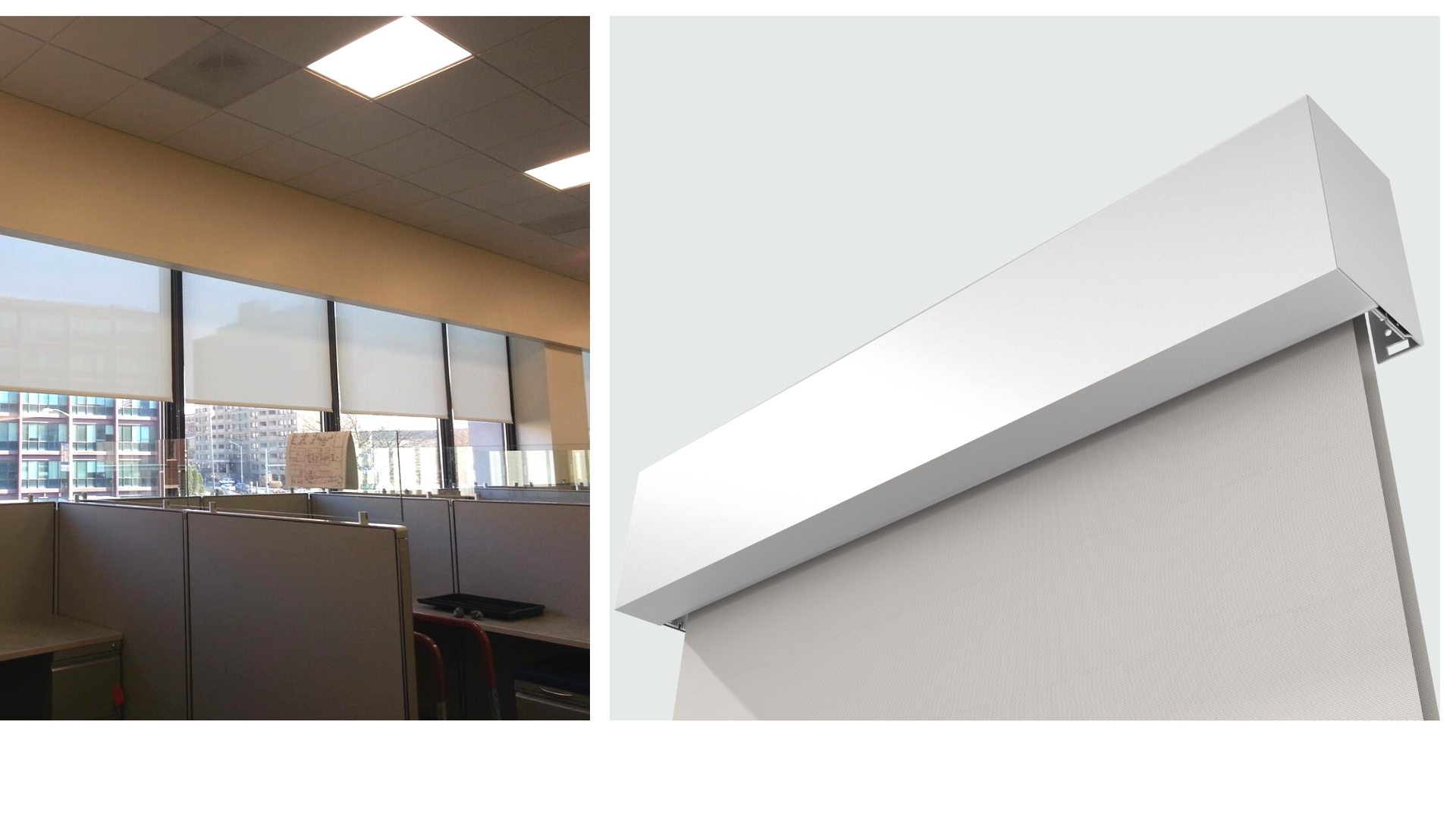 7" Dual Bottom Fascia Motorized - Roll-A-Shade